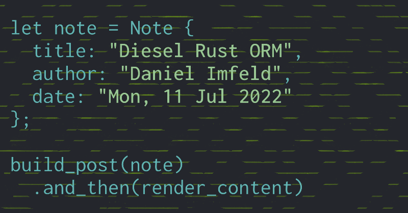 Daniel Imfeld Daniel Imfeld